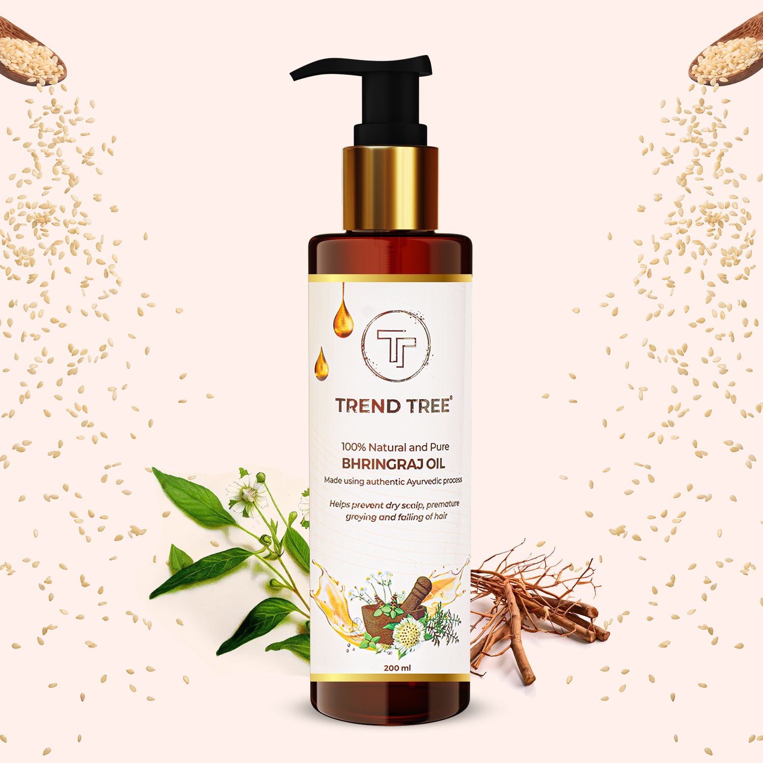 Buy Bhringraj Oil for Hair Nourishment | Trend Tree